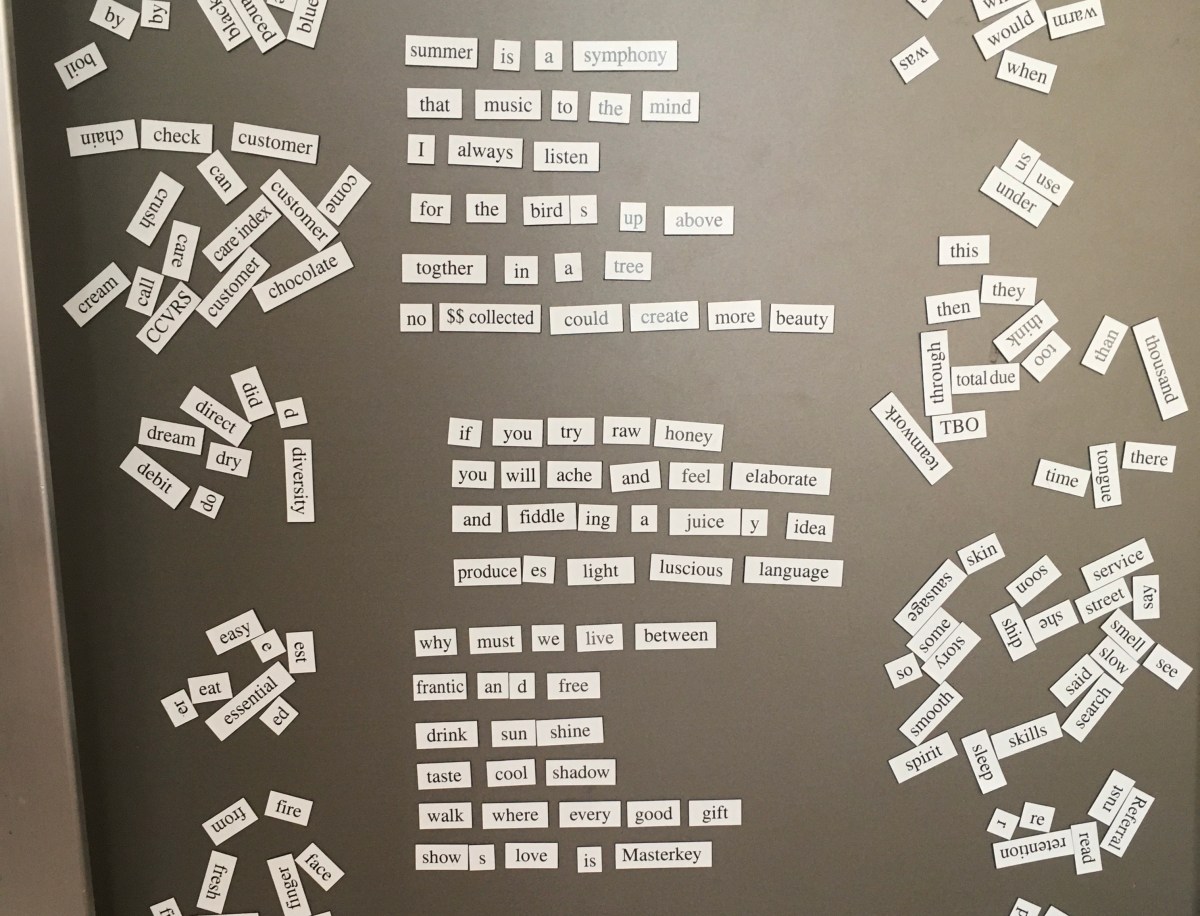 The Addictive Nature of Refrigerator Poetry #Poetry #MagneticPoetry ...
