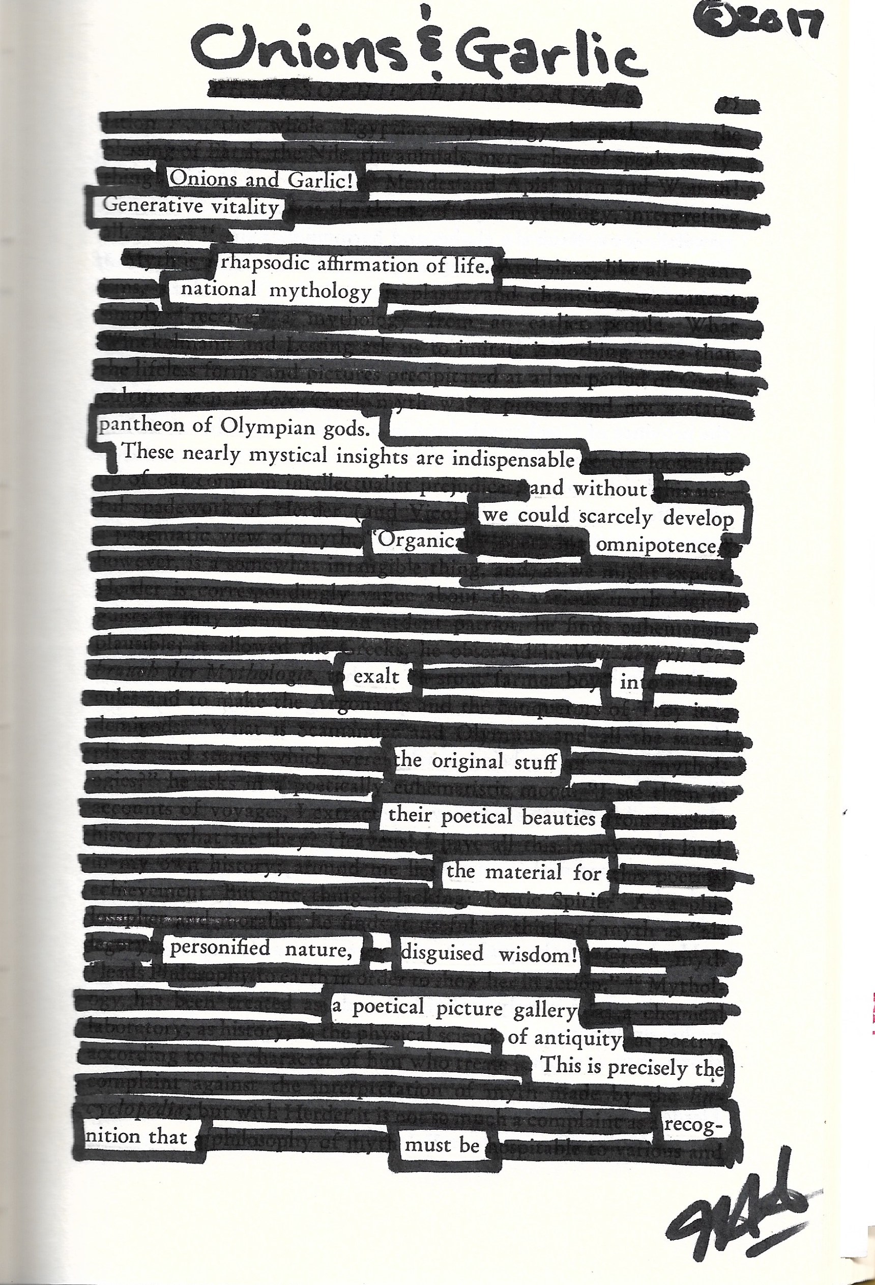 Allium Homage: A Lighthearted Blackout Poem #Onions #Garlic # ...
